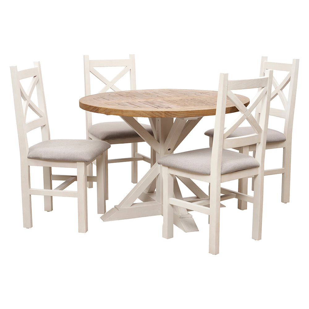 Byron Rustic Dining Table and Chairs Package | 1825 Interiors