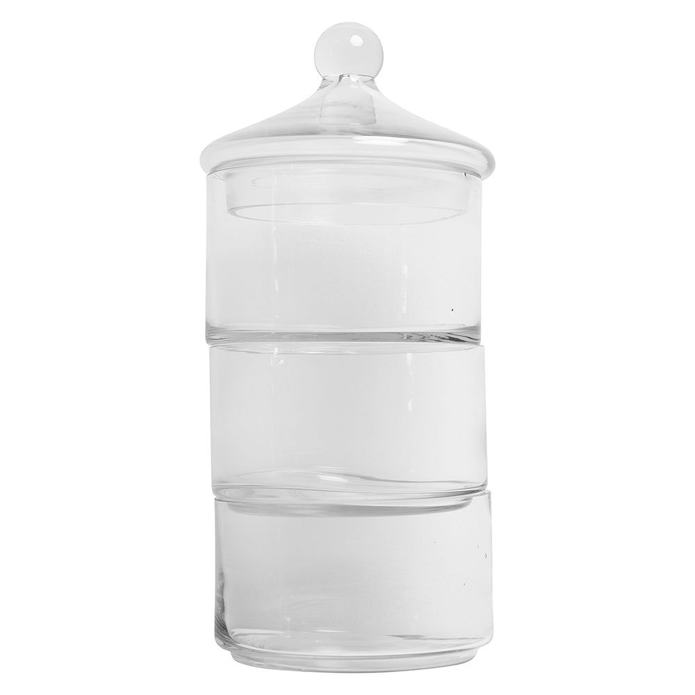 Botanical 3 Stack Glass Storage | 1825 Interiors