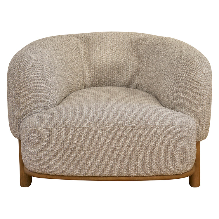 Mauritius - Beige Fabric Occasional Chair - 1825 Interiors