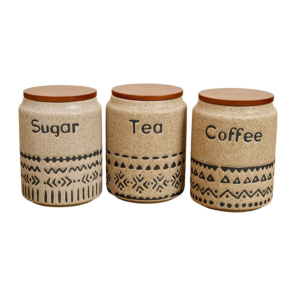 Kitchen Cannister Set Natural