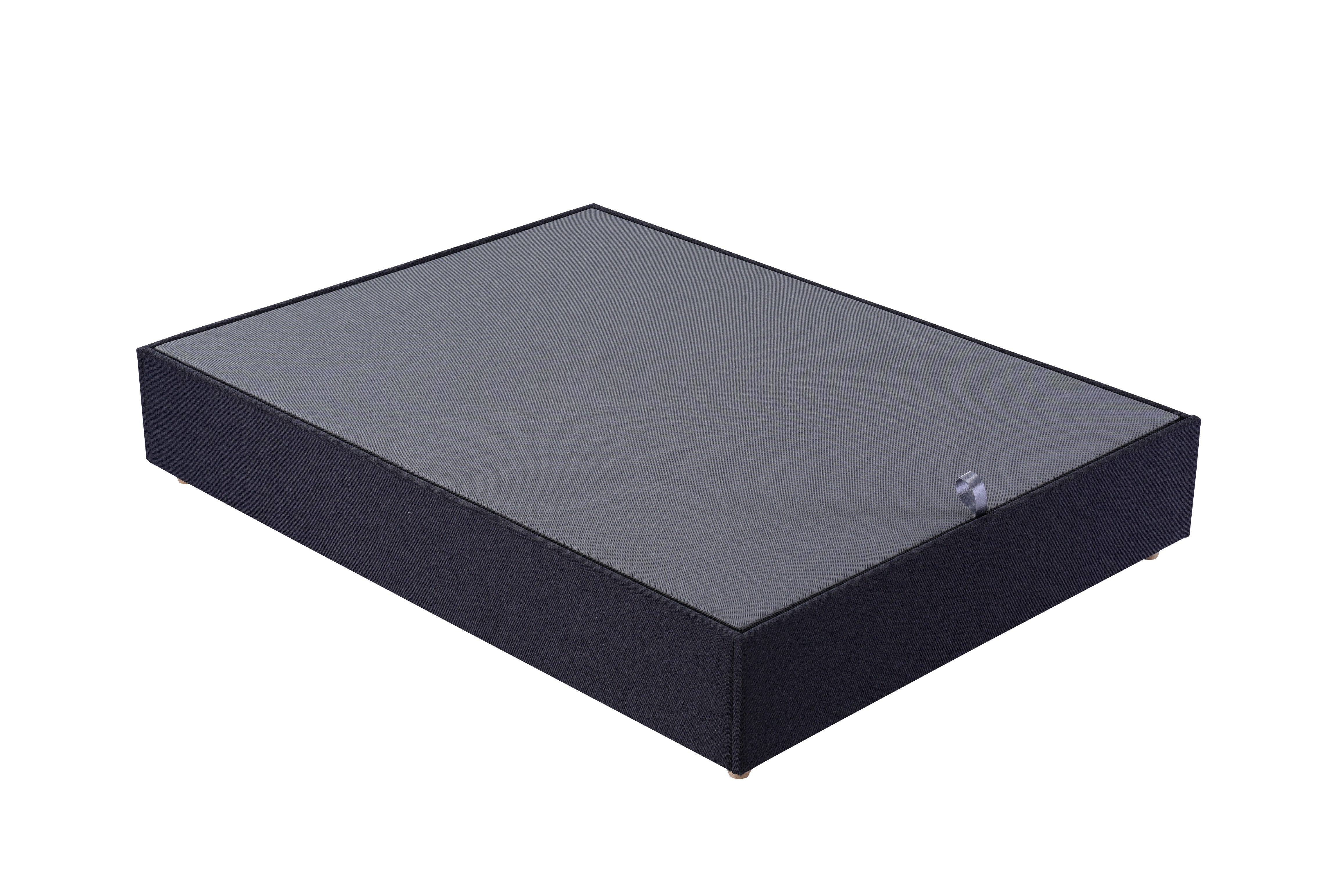 Double Bed Base with Storage & Gas Lift Dark Grey