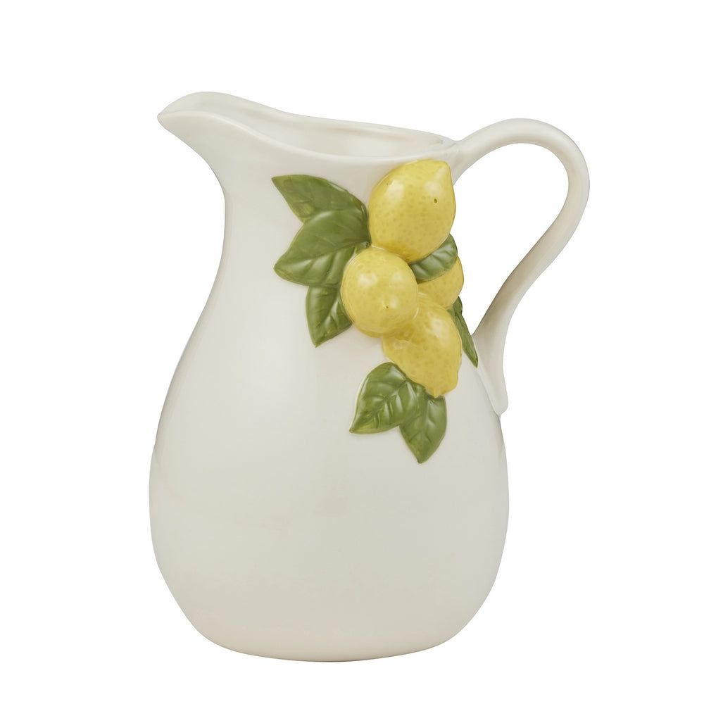 Limone Yellow Ceramic Jug | 1825 Interiors