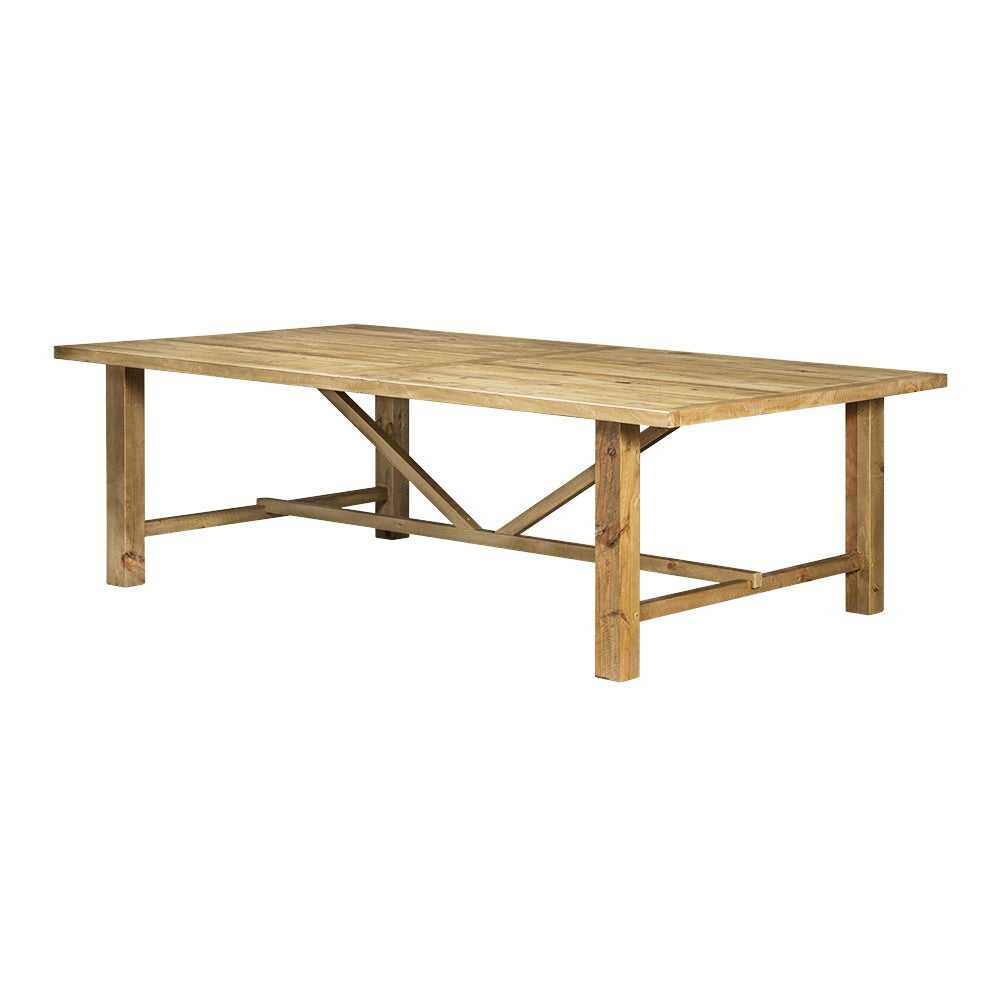 Vintage 10 Seater Dining Table With 5 Legs