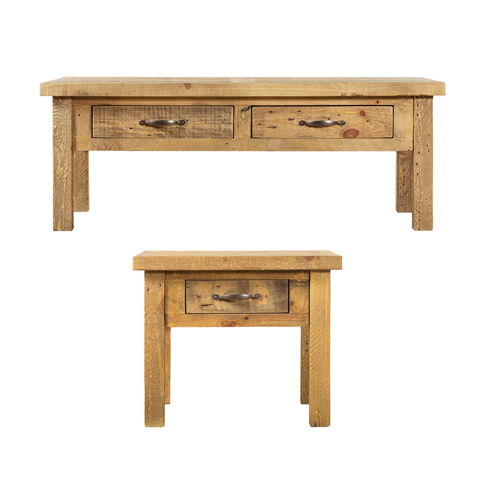 Vintage Small Coffee Table And Side Table Package