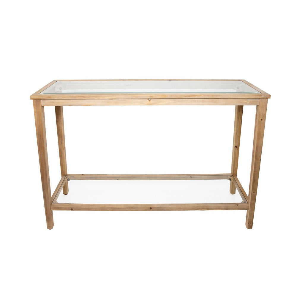 Yass Timber Double Shelf Console