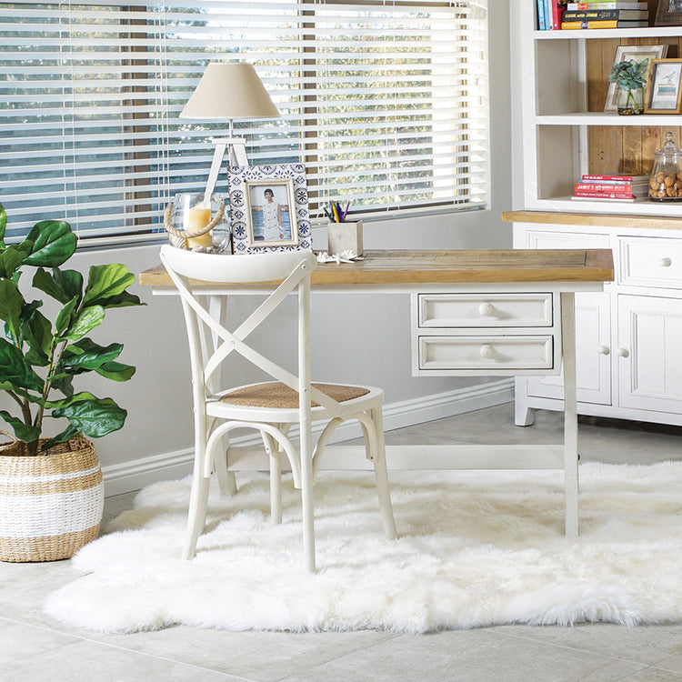 Byron - Timber Top Desk With Trestle Legs - 1825 Interiors