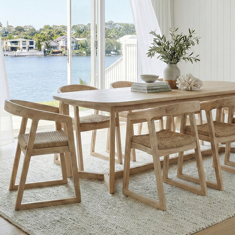 Finland Rubberwood Dining Table 2500 | 1825 Interiors