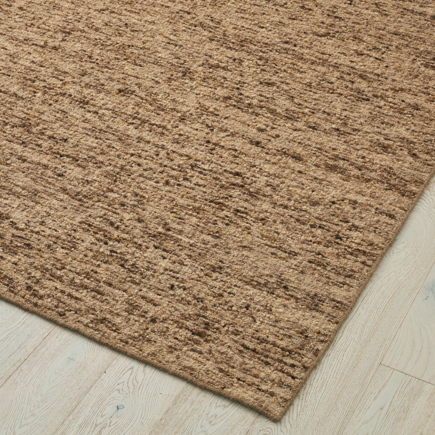 Henley Handwoven Chunky Textured Boucle Look Rug Natural
