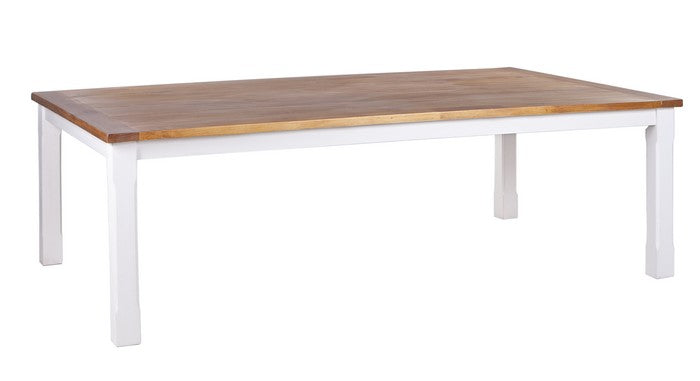 Tuscan 2500 Ivory Wash & Honey Coloured 12 Seater Dining Table