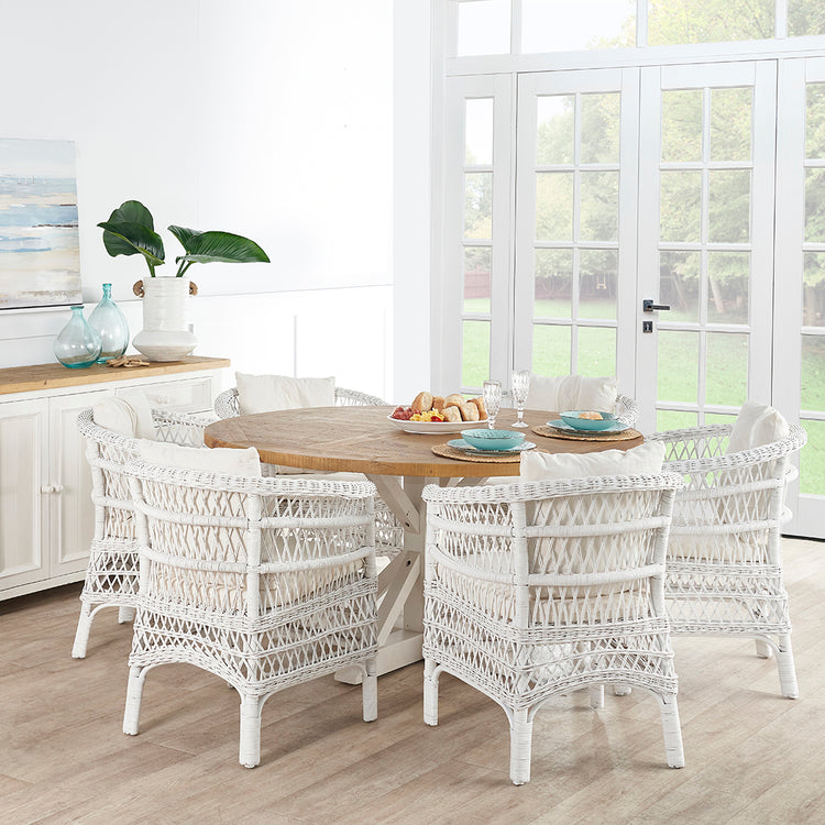 Byron 1500 Wooden Round Dining Table | Zip | 1825 Interiors