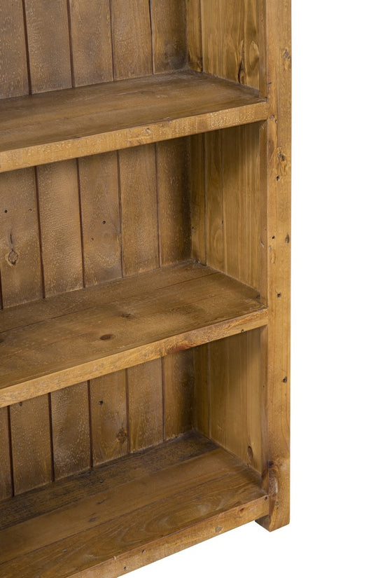 Charleston Rustic Tawny Small Bookcase With Open Shelves