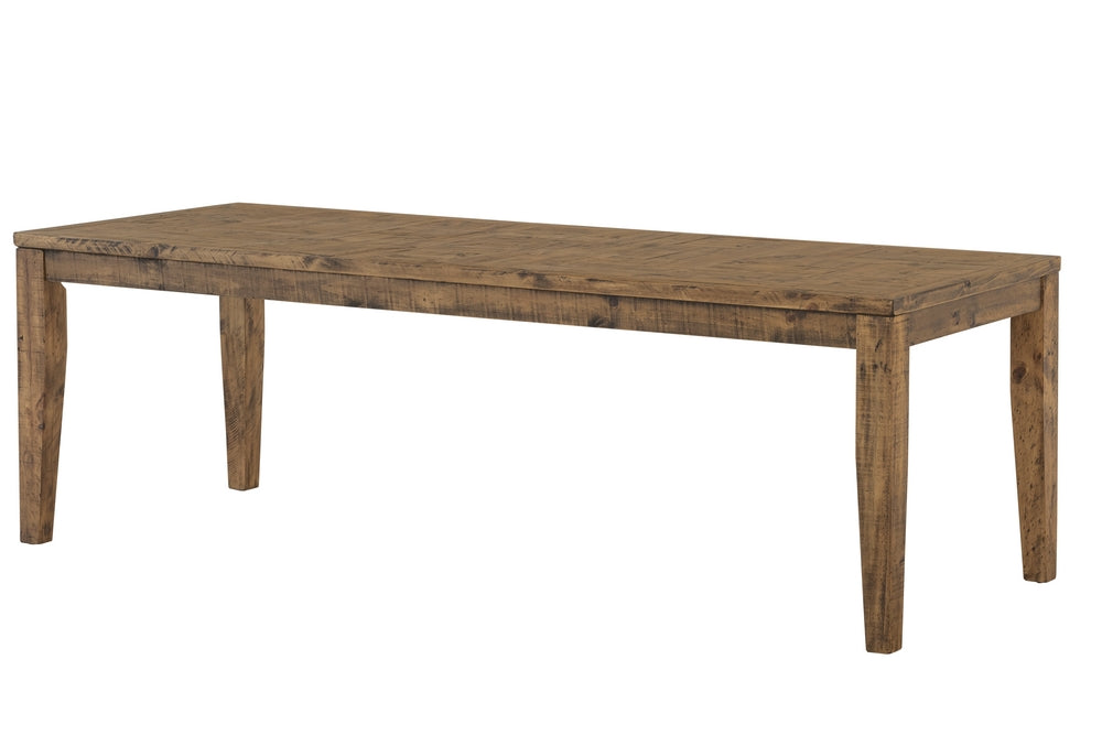 Oslo 2500 Golden Stain Dining Table With Patchwork Top
