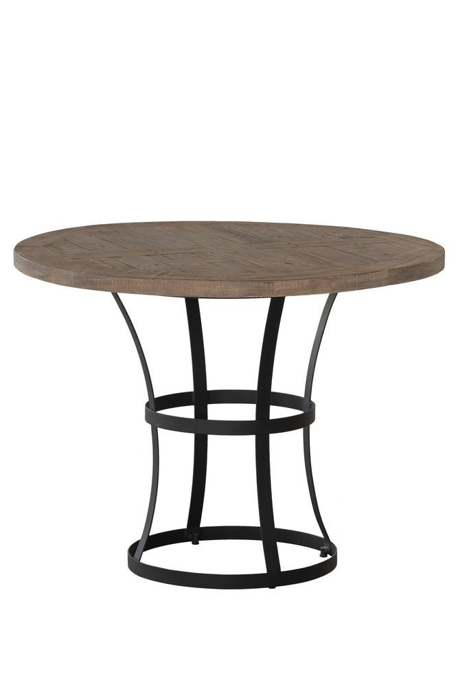 Newcastle 1000 Round Dining Table | Driftwood Reclaimed Pine