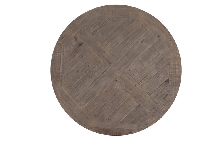 Newcastle 1000 Round Dining Table | Driftwood Reclaimed Pine