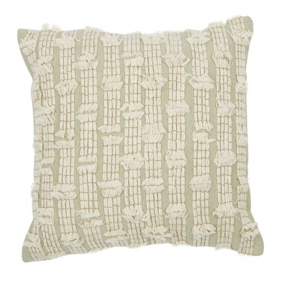 Marnie 50cm Cotton/Wool Ivory Cushion | Afterpay | Zip