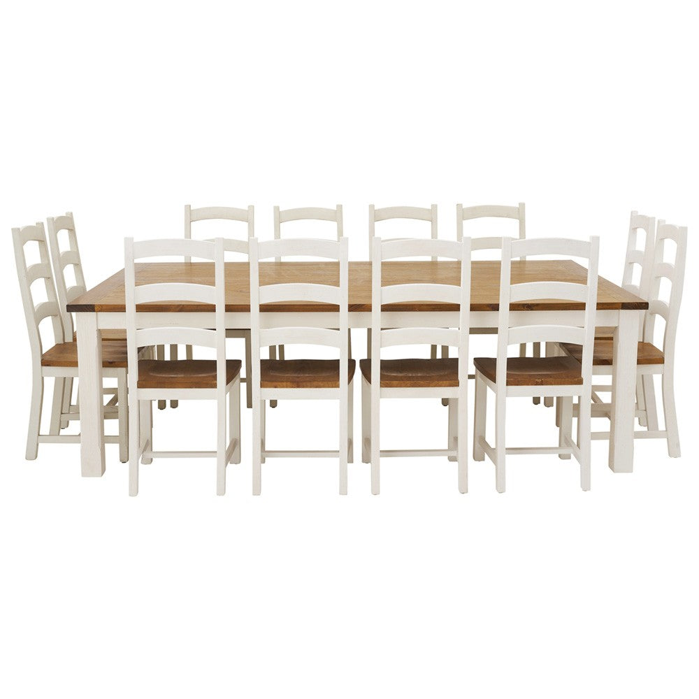 Tuscan 2500 Dining Furniture Package, Timber Table & Chairs