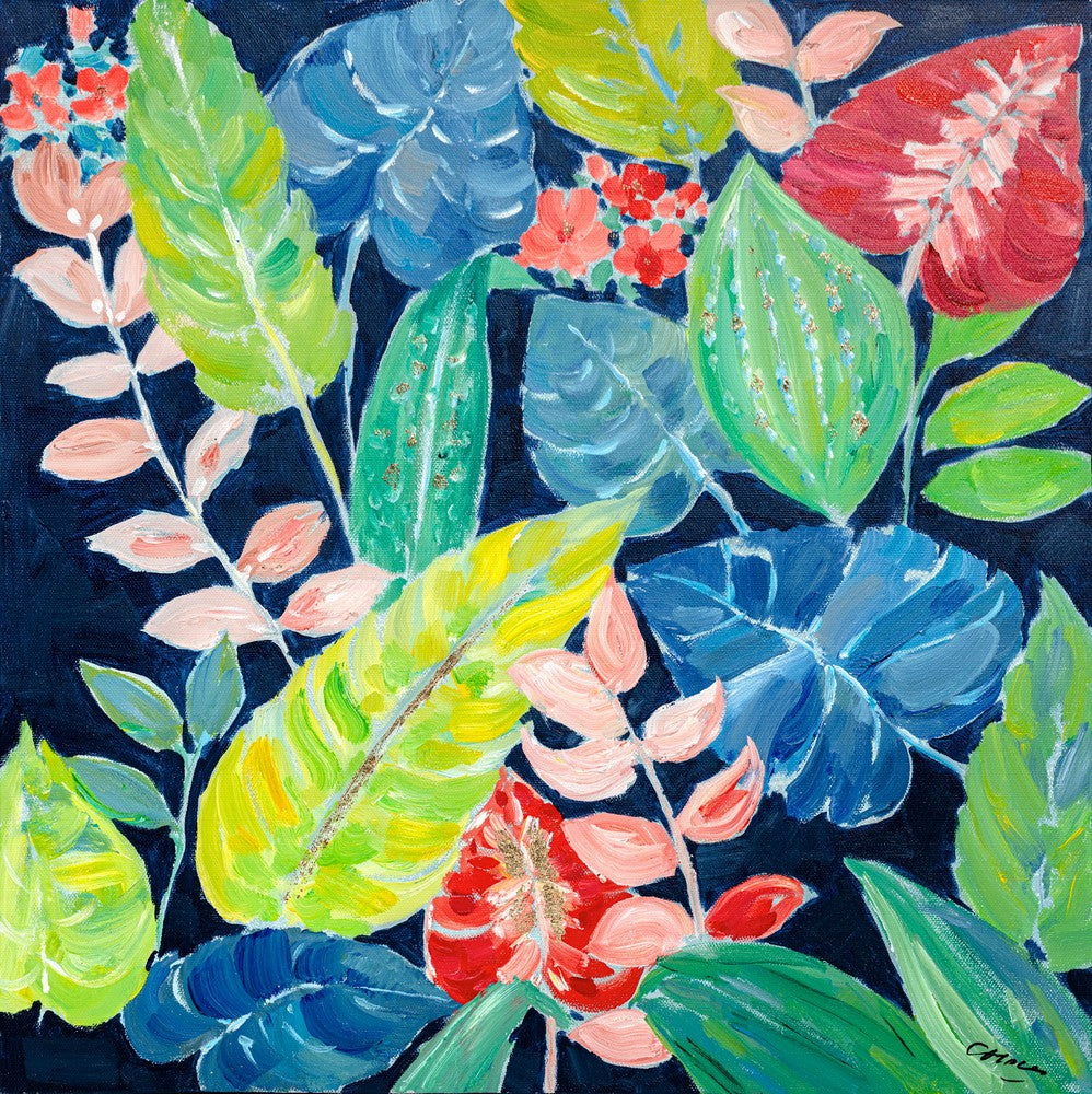 Vibrant Foliage Hand-Painted Oil Painting | Afterpay | Zip