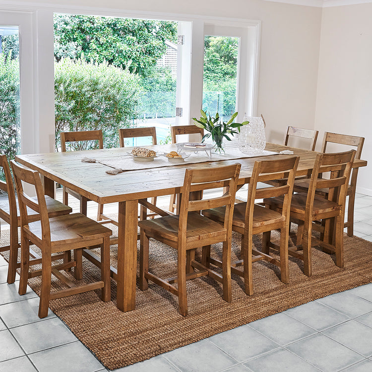 2500 x 1500 Timber Dining Table | Afterpay | Zip | 1825 Interiors